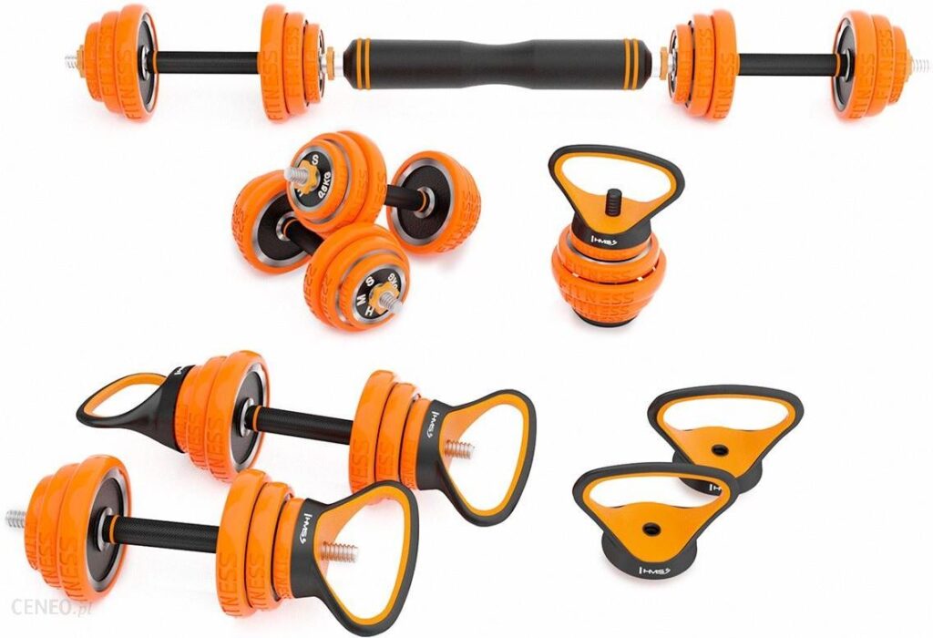 Hms Pro Set 6W1 Zestaw Ciężarów Ogumowane 20Kg – artursojka.pl